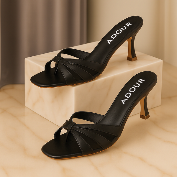 Adour 3 inch Heels AD5 Black – Adour.pk